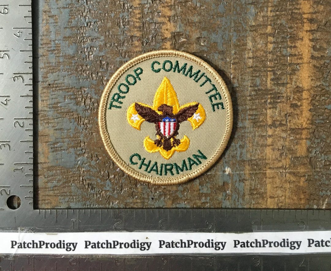 Vintage Troop Committee Chairman Boy Scouts of America Embroidered Iron ...