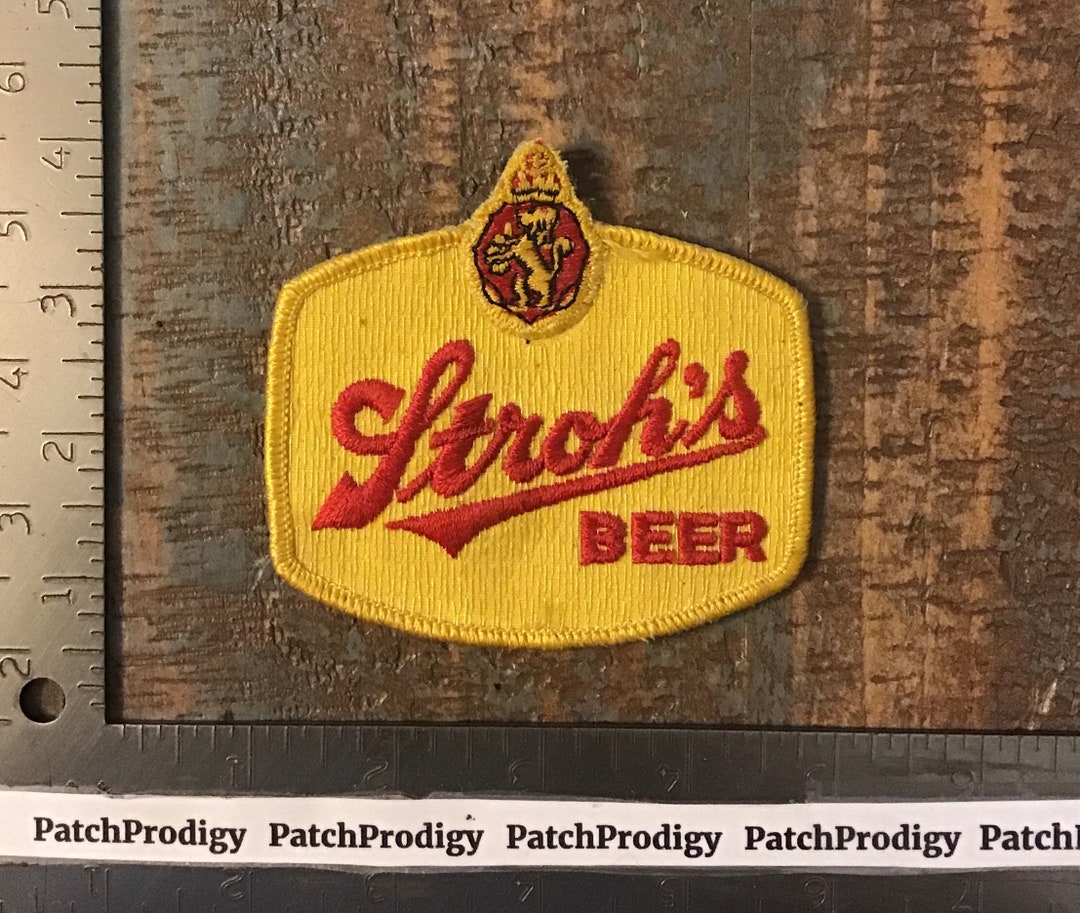 Vintage Strohs Beer Brewing Company Logo Advertising Sew-on - Etsy