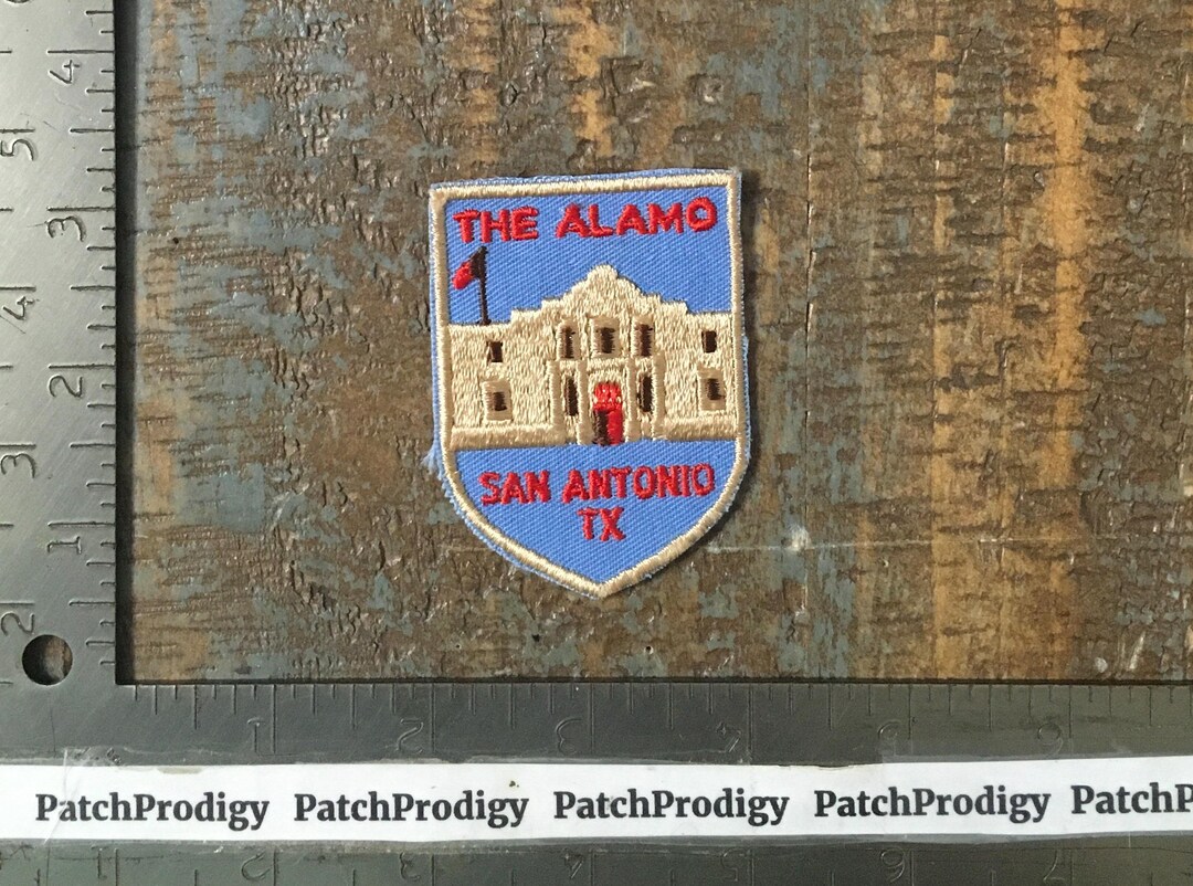 Vintage THE ALAMO San Antonio Texas Travel Souvenir Iron-on Patch ...