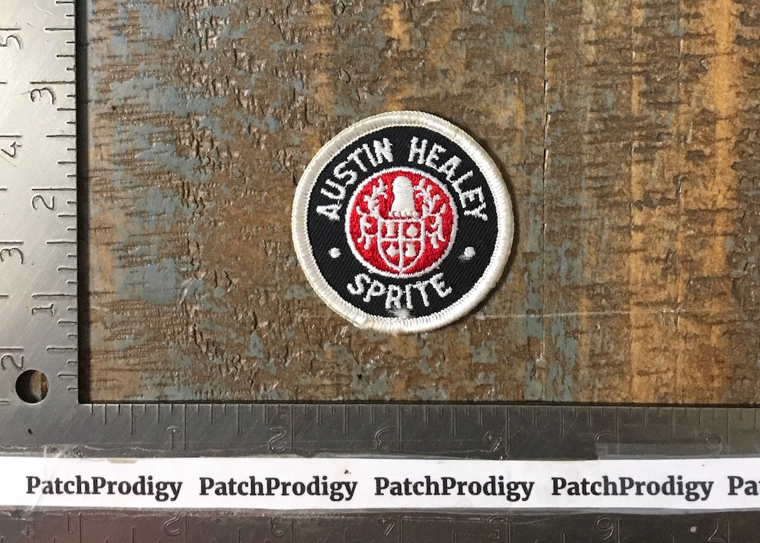 Vintage AUSTIN HEALEY SPRITE Automobile British Car Logo Emblem Iron-on ...