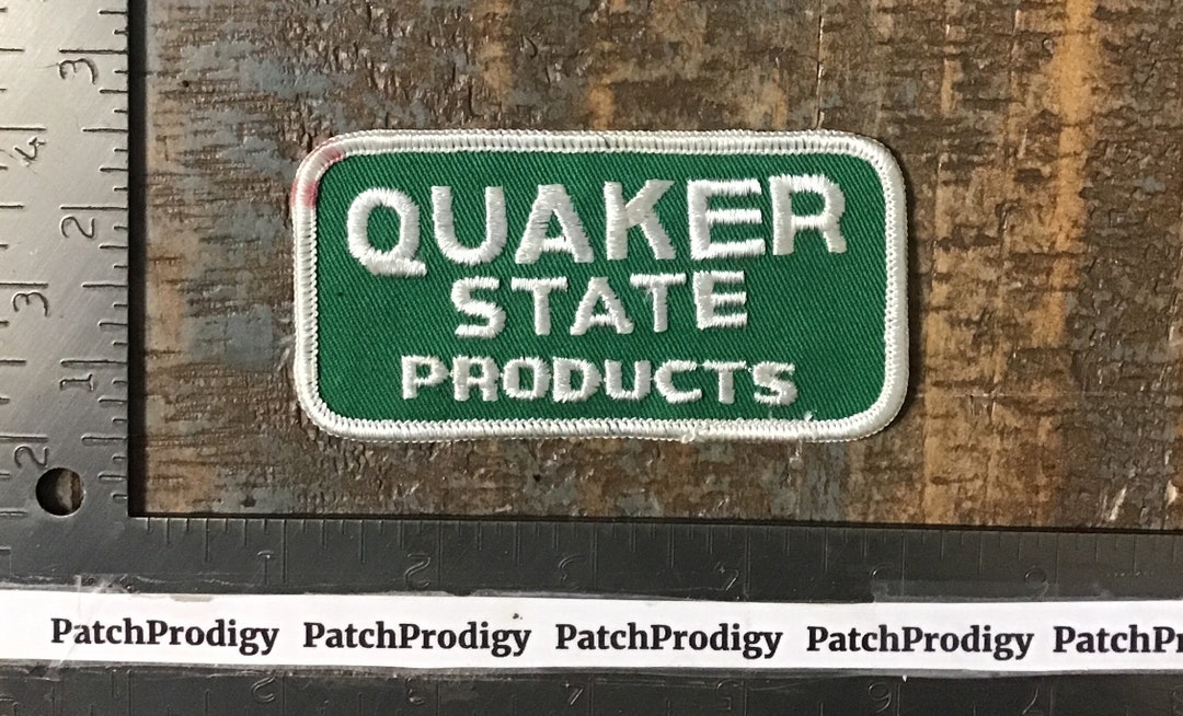 Vintage QUAKER STATE PRODUCTS Motor Oil Racing Company Logo Sew-on ...
