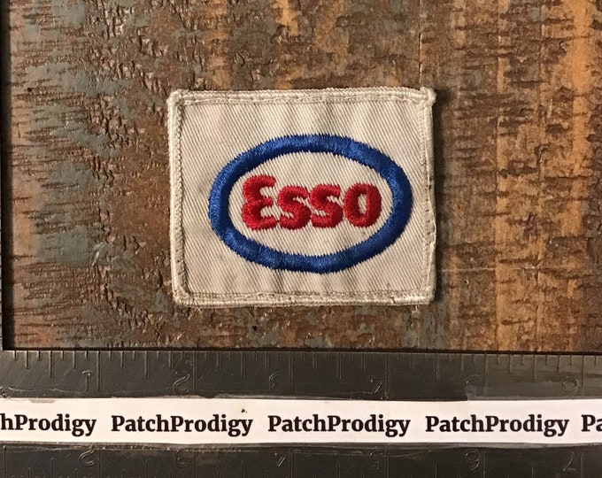 Vintage ESSO Oil Gas Station Gasoline Company Logo Uniform Sew-on Patch ...