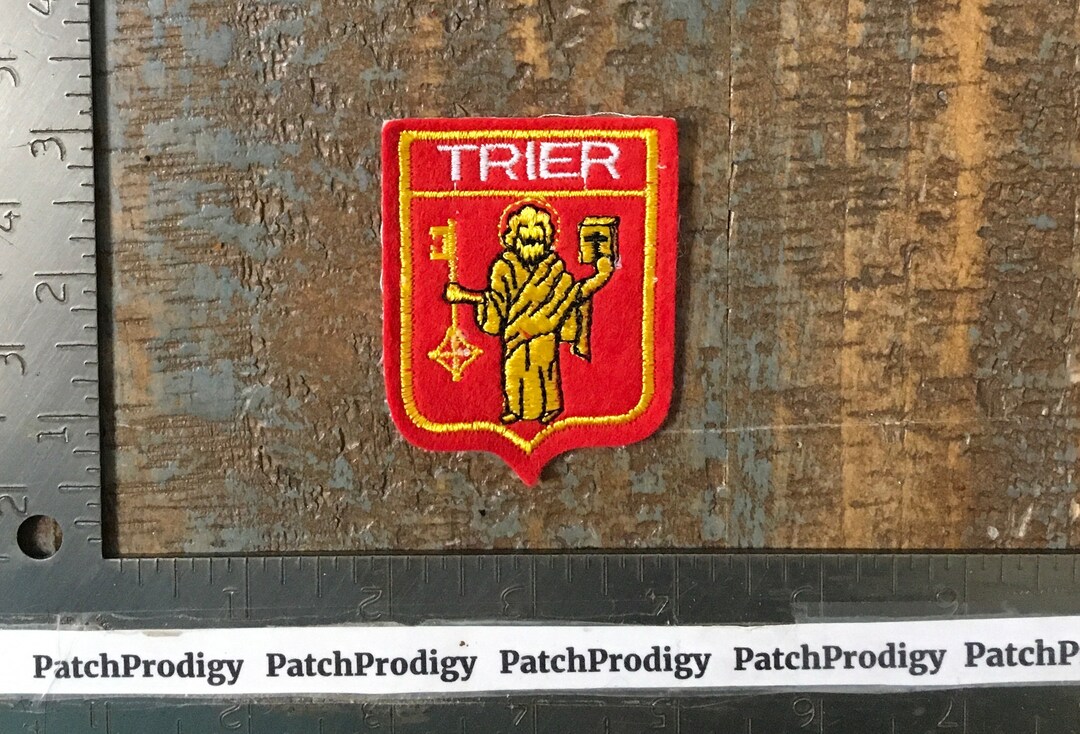 Vintage TRIER Germany Coat of Arms Crest Shield Travel Souvenir Sew-on ...