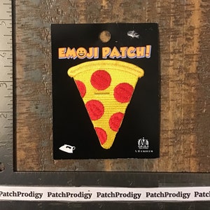 Pizza Slice Pepperoni Emoji Iron-on Patch - Etsy
