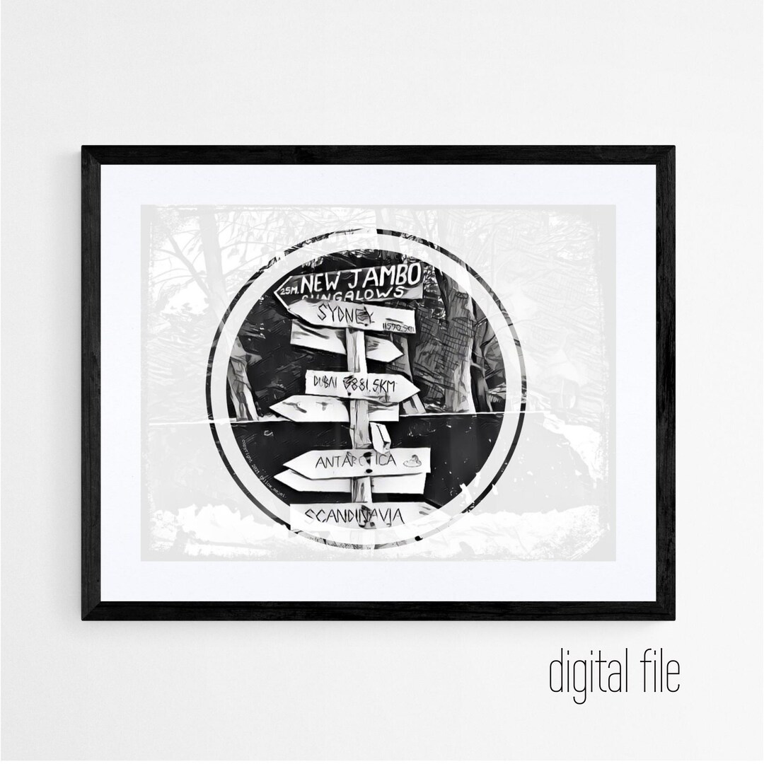 Street Sign Printable Digital Wall Art, Name Street Sign Wall Art ...