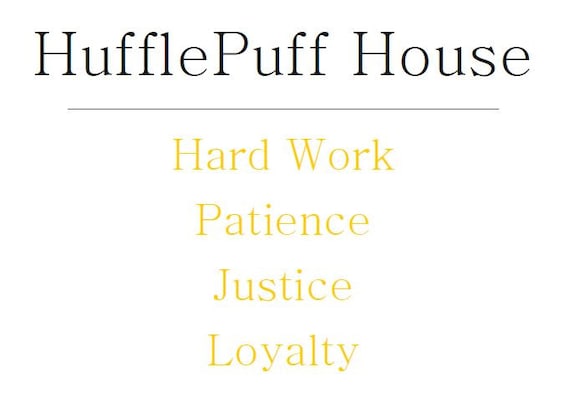Hufflepuff House Traits Digital Download - Etsy