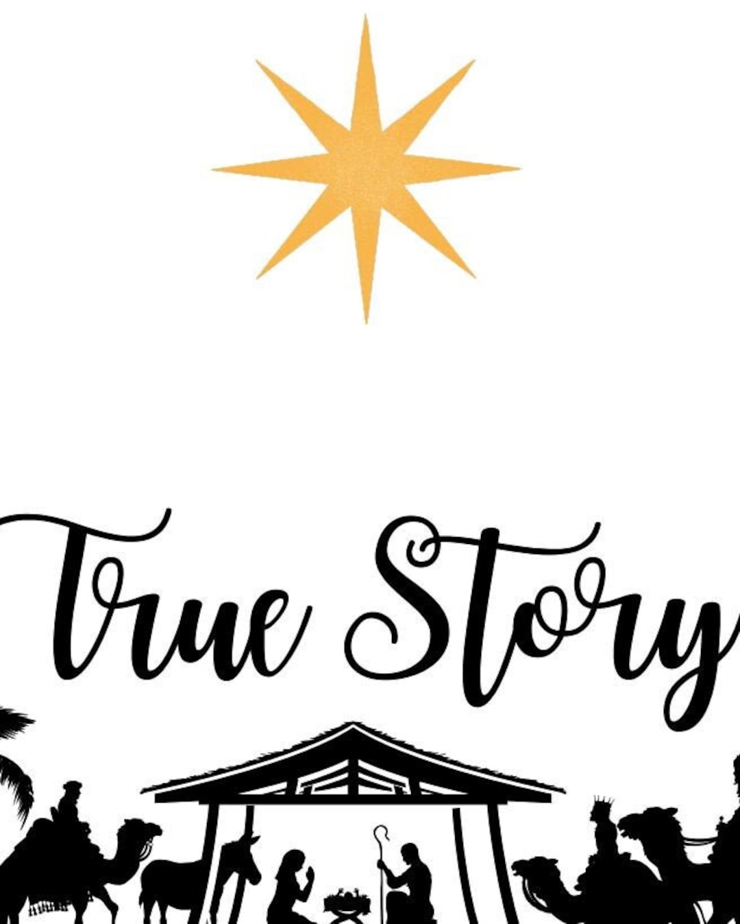 True Story Nativity Printable - Etsy