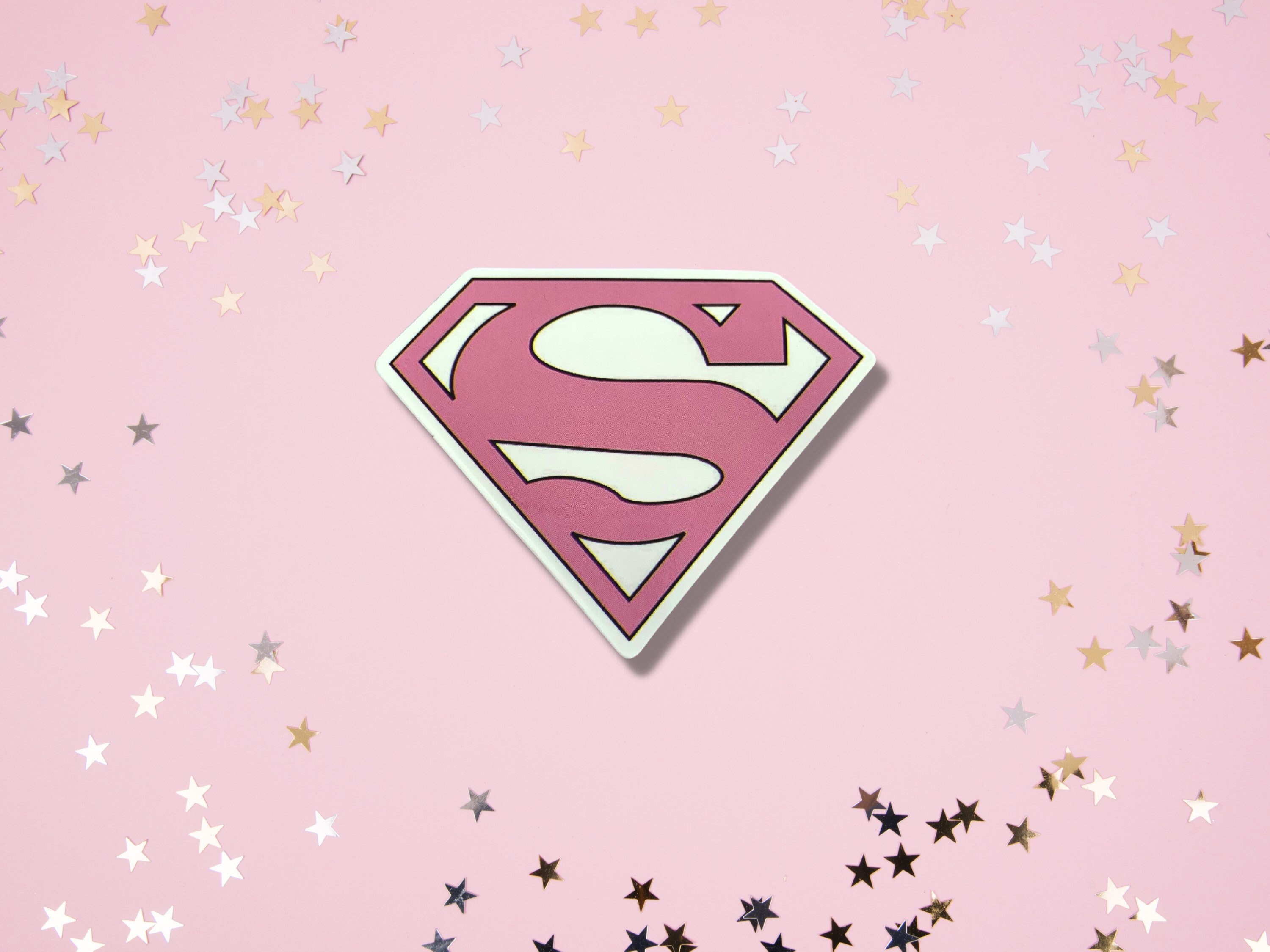 Superman Symbol Pink
