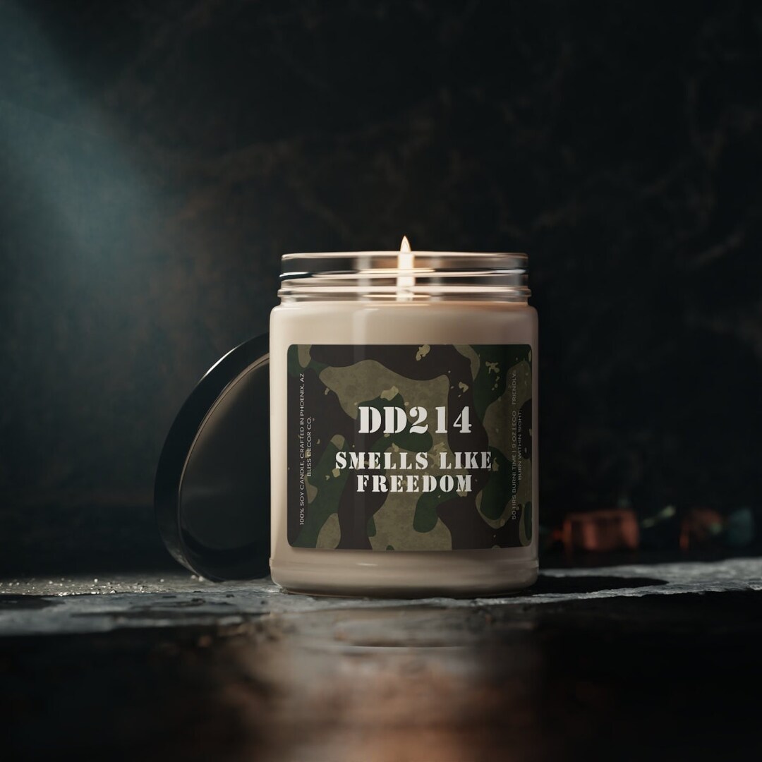 DD214 Military Retirement Candle, Veteran Owned Business, Veteran Men's ...