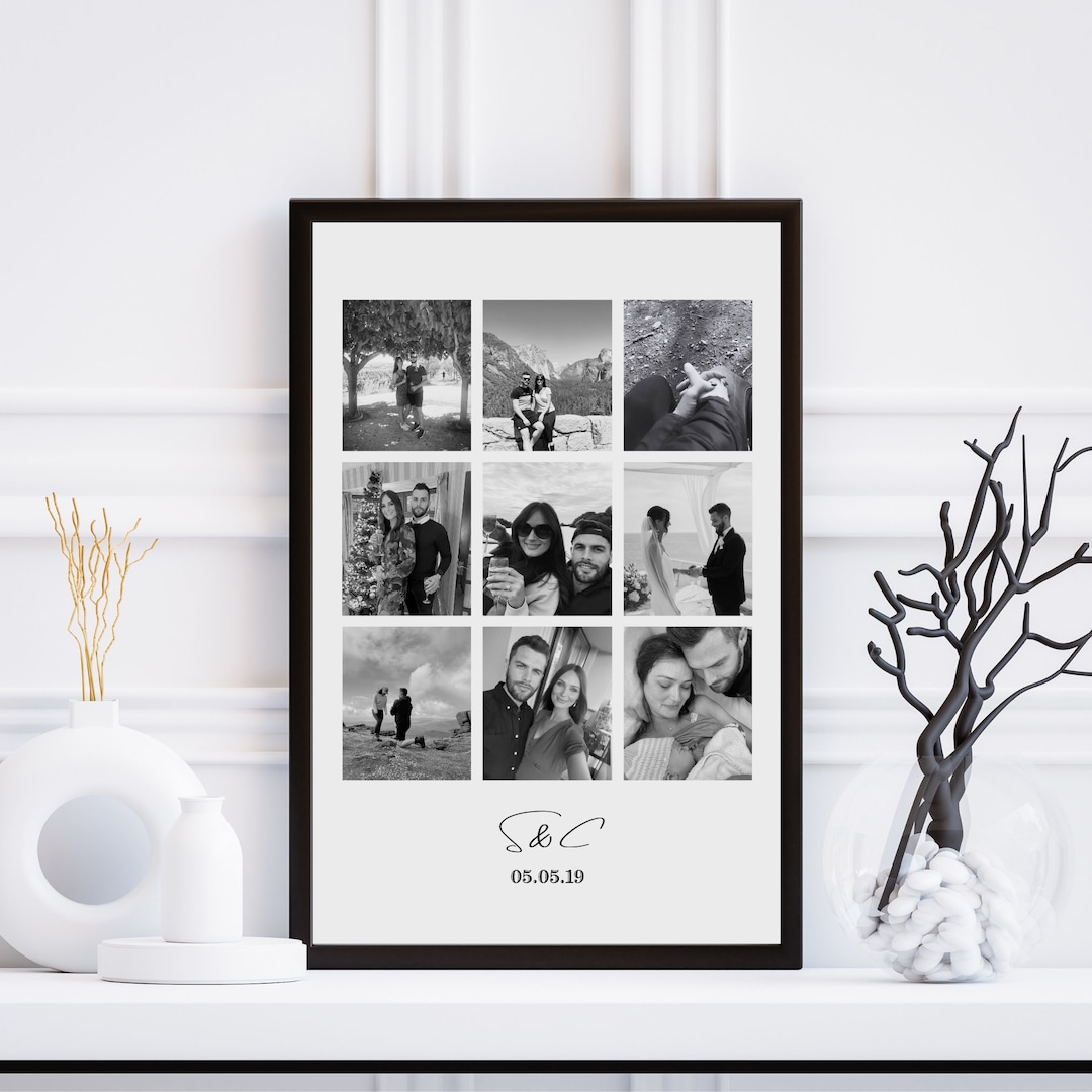 Personalized Photo Collage Print: Anniversary, Birthday Gift, Christmas ...