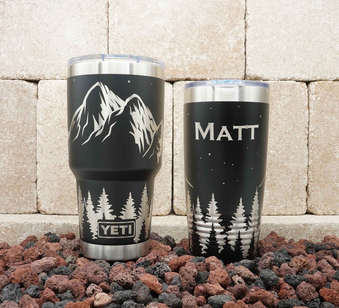 Personalized Mountain Scene YETI or Polar Camel Tumbler - Etsy