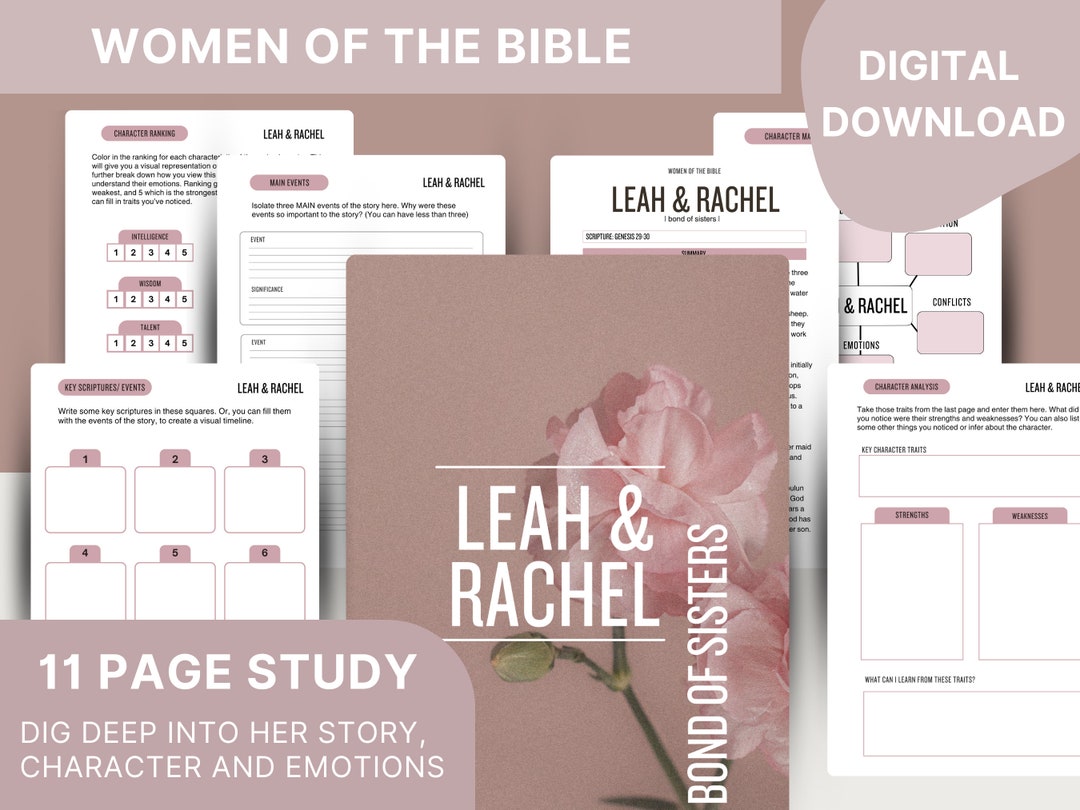 Women of the Bible Study, Bible Study Instant Downloads, Womens Self ...