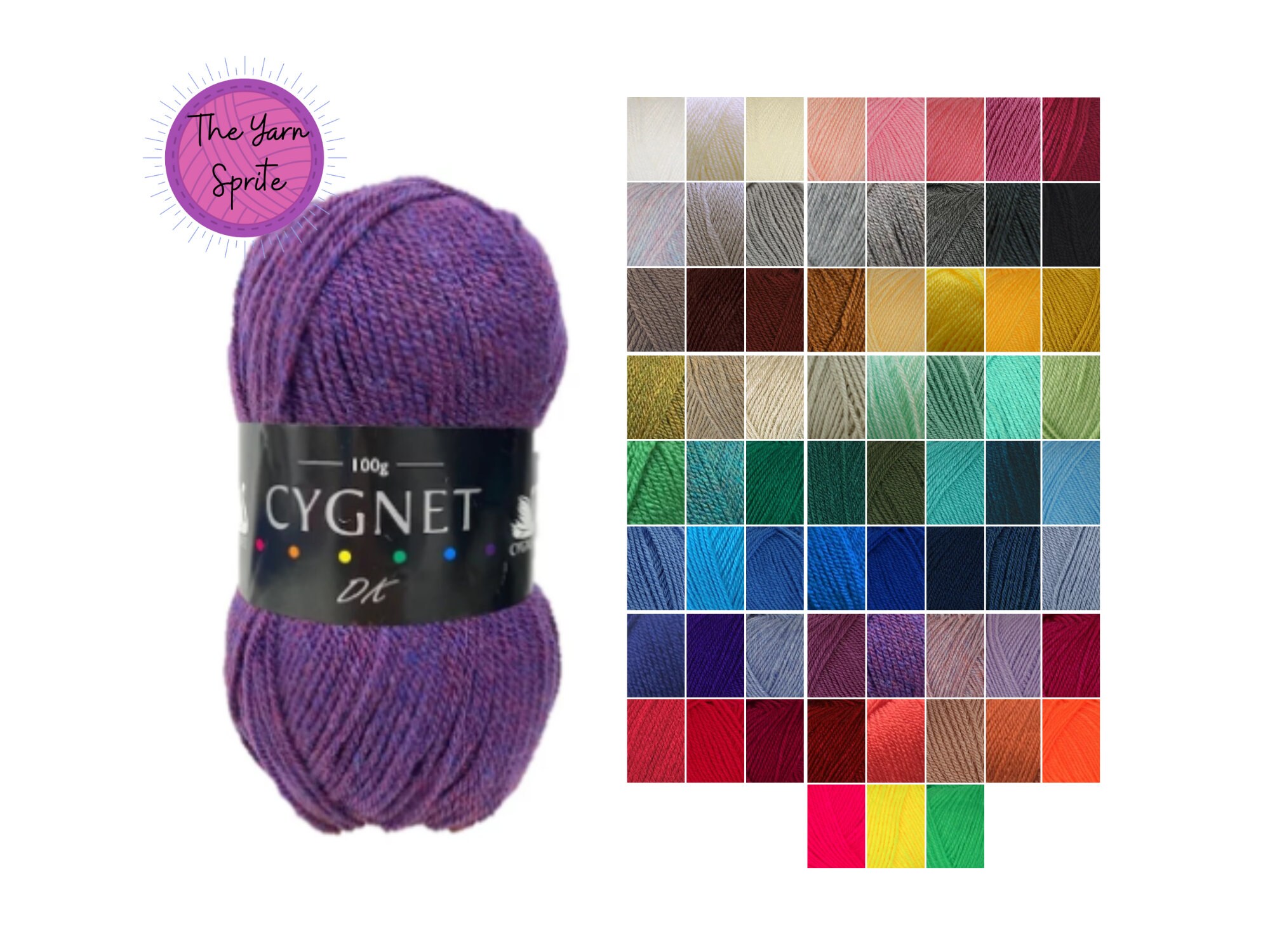 Cygnet DK 100g Yarn / Wool for Knitting & Crochet - Etsy UK