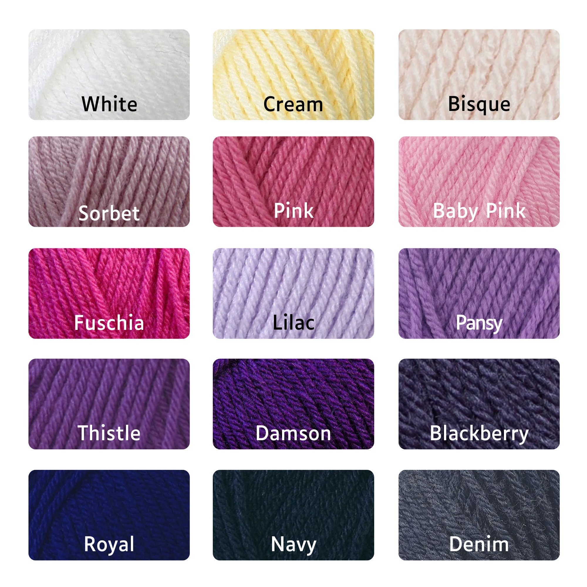 Cygnet Chunky 100g Yarn/wool for Knitting / Crochet - Etsy UK