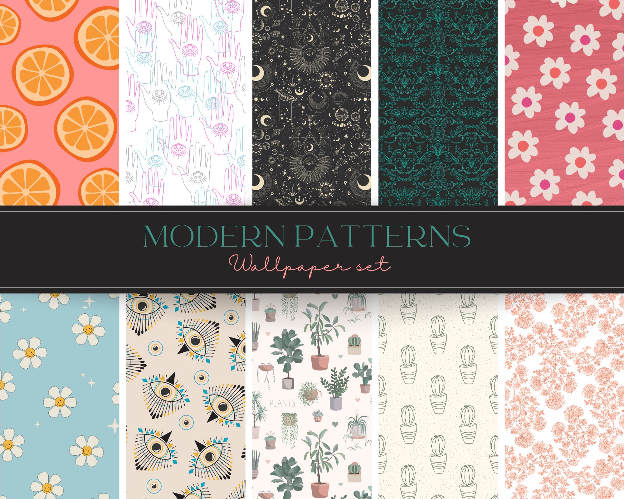 60 Modern Patterns Wallpaper Pack| Pattern Wallpapers| Pattern Phone ...