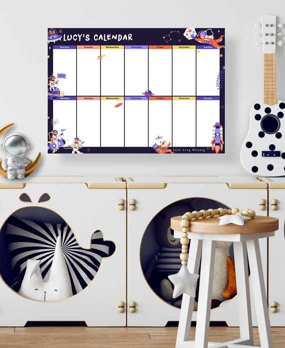 Co-parenting Kids Calendar & Schedule Space - Etsy