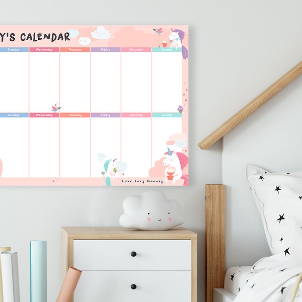 Kids Calendar - Etsy