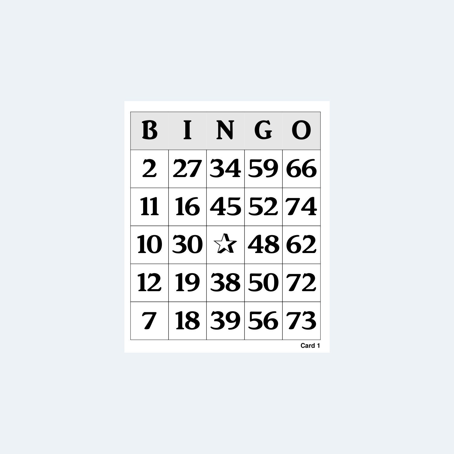 Printable Bingo Cards - 2 per Page – Large Print - Etsy