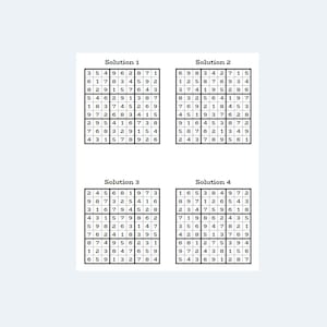 Sudoku Puzzles – Jumbo Set 1000 Easy-solve Sudoku Puzzles - 4 Per-page ...