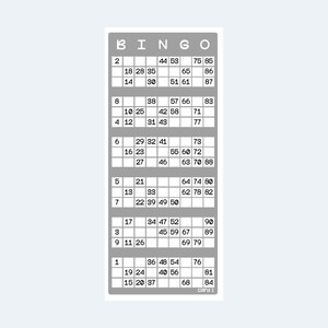 Printable UK Style 1-90 Bingo Ticket Cards, 2 per Page, 500 Pages ...
