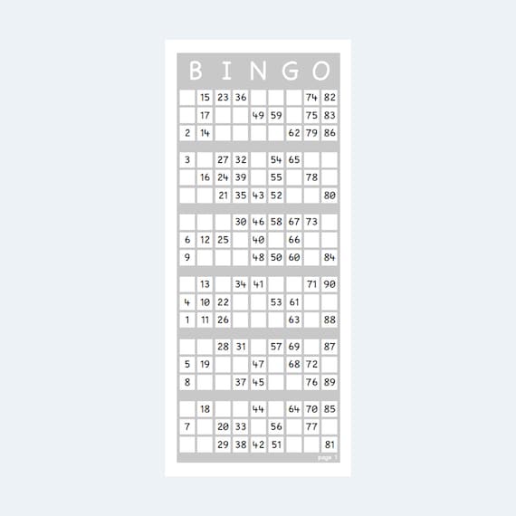 Printable 1 90 UK Bingo Card Generator Bingo Cards | Printable Bingo Cards