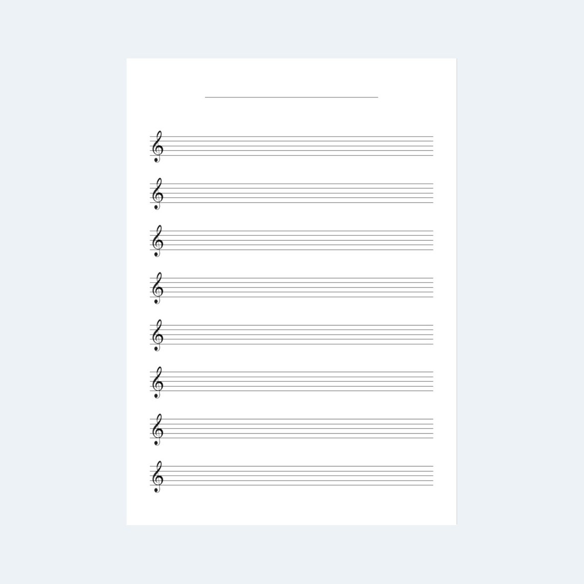 Music Sheets, Printable Blank Music Sheets, 5 Sheets Included; Piano ...