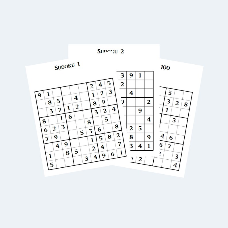 Sudoku Puzzles – 100 Easy-solve Sudoku Puzzles - Large Print One Per ...