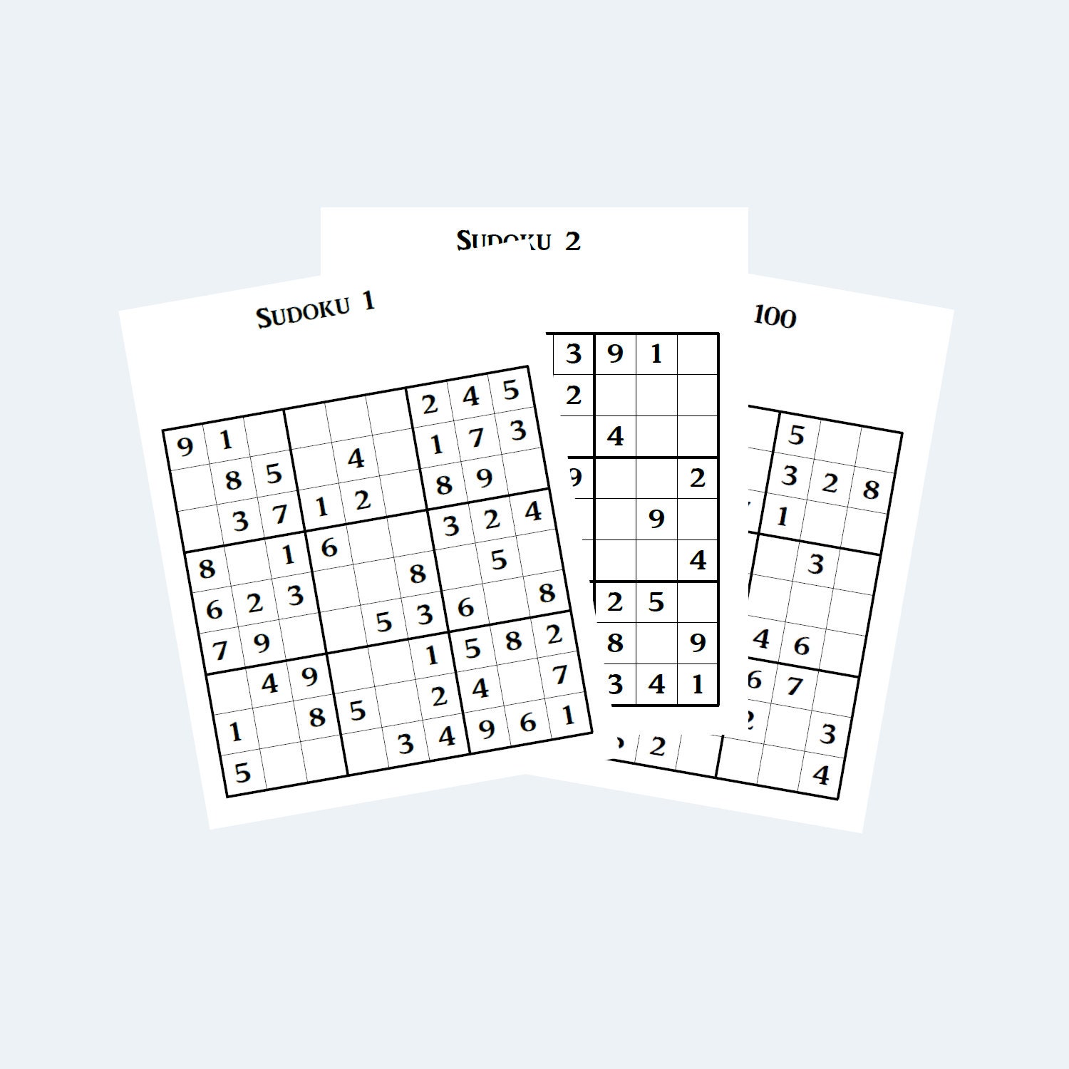 Sudoku Puzzles – 100 Easy-solve Sudoku Puzzles - Large Print One Per ...