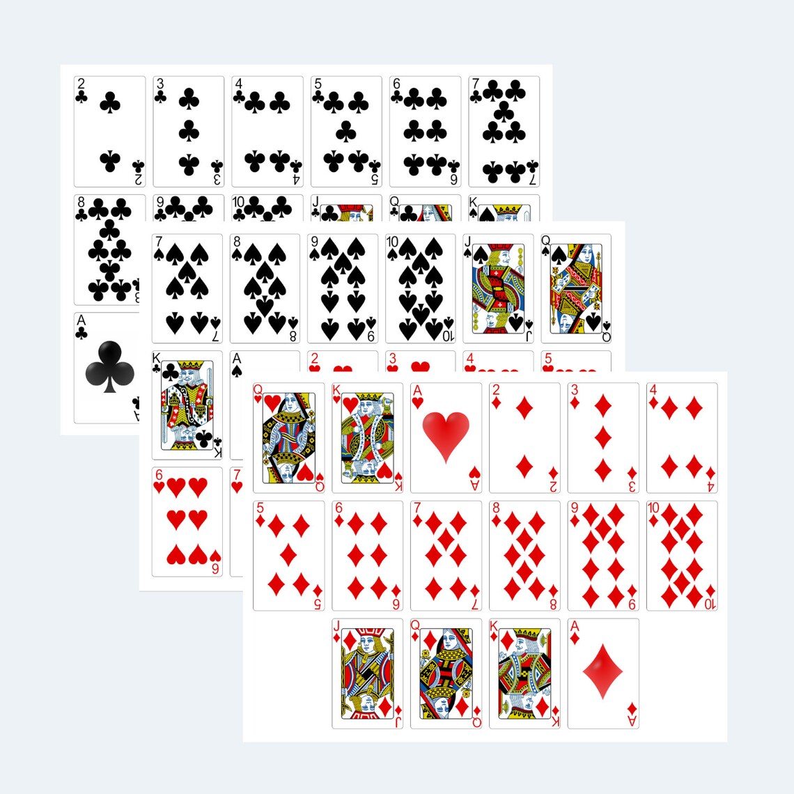 Poker Game Bingo Cards – 1000 Printable Poker Bingo Cards – Digital ...