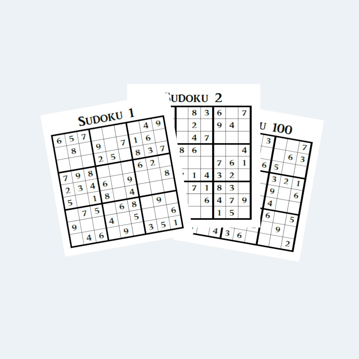 Sudoku Puzzles – 100 Easy-solve Sudoku Puzzles - Four Per-page Volume 1 ...