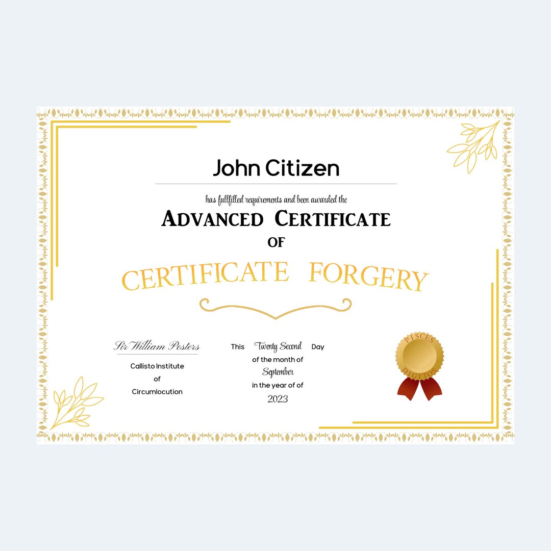 Novelty Award – "advanced Certificate of Certificate Forgery" - Digital ...