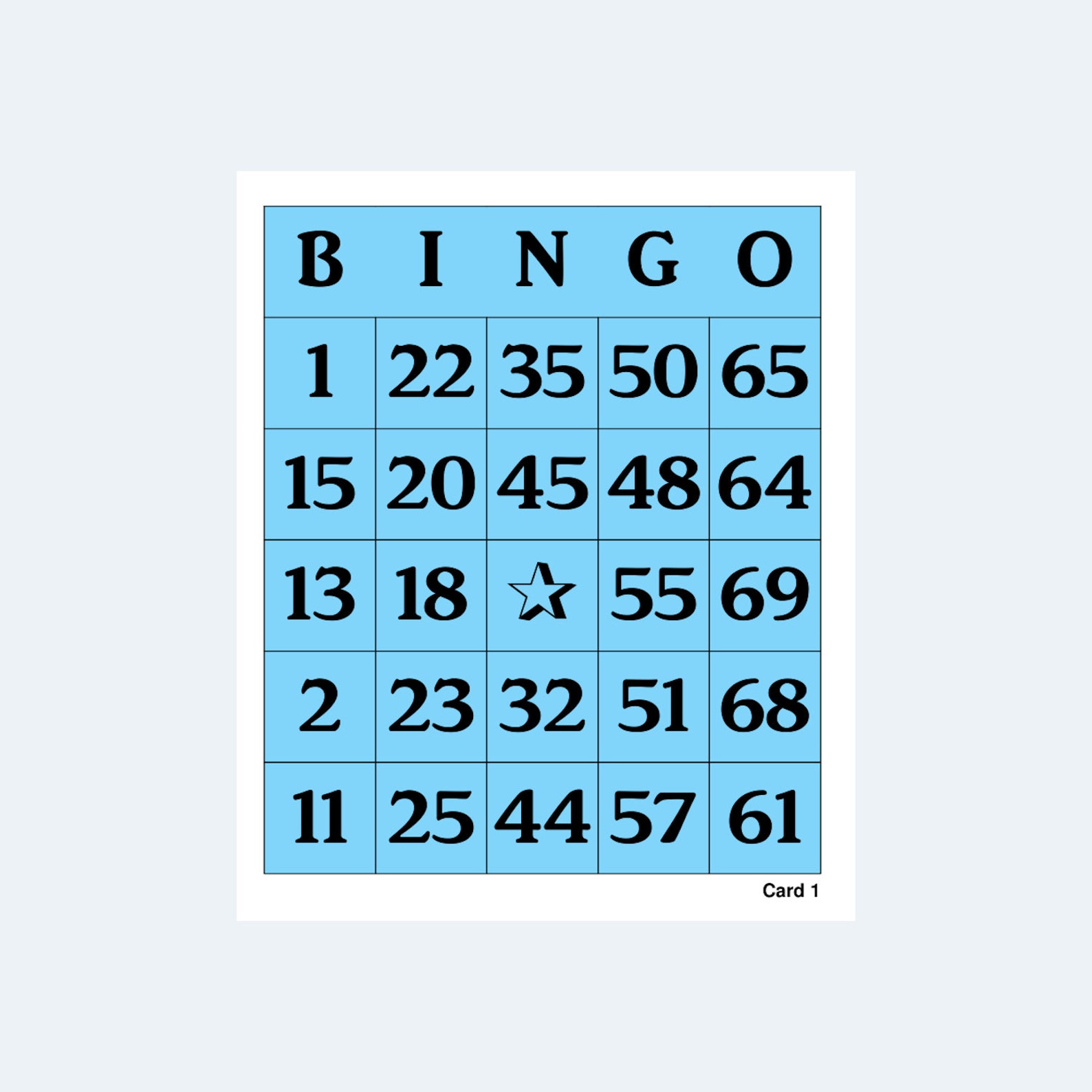 Printable Bingo Cards, 2 per Page, Colour Printable Bingo Cards - Etsy