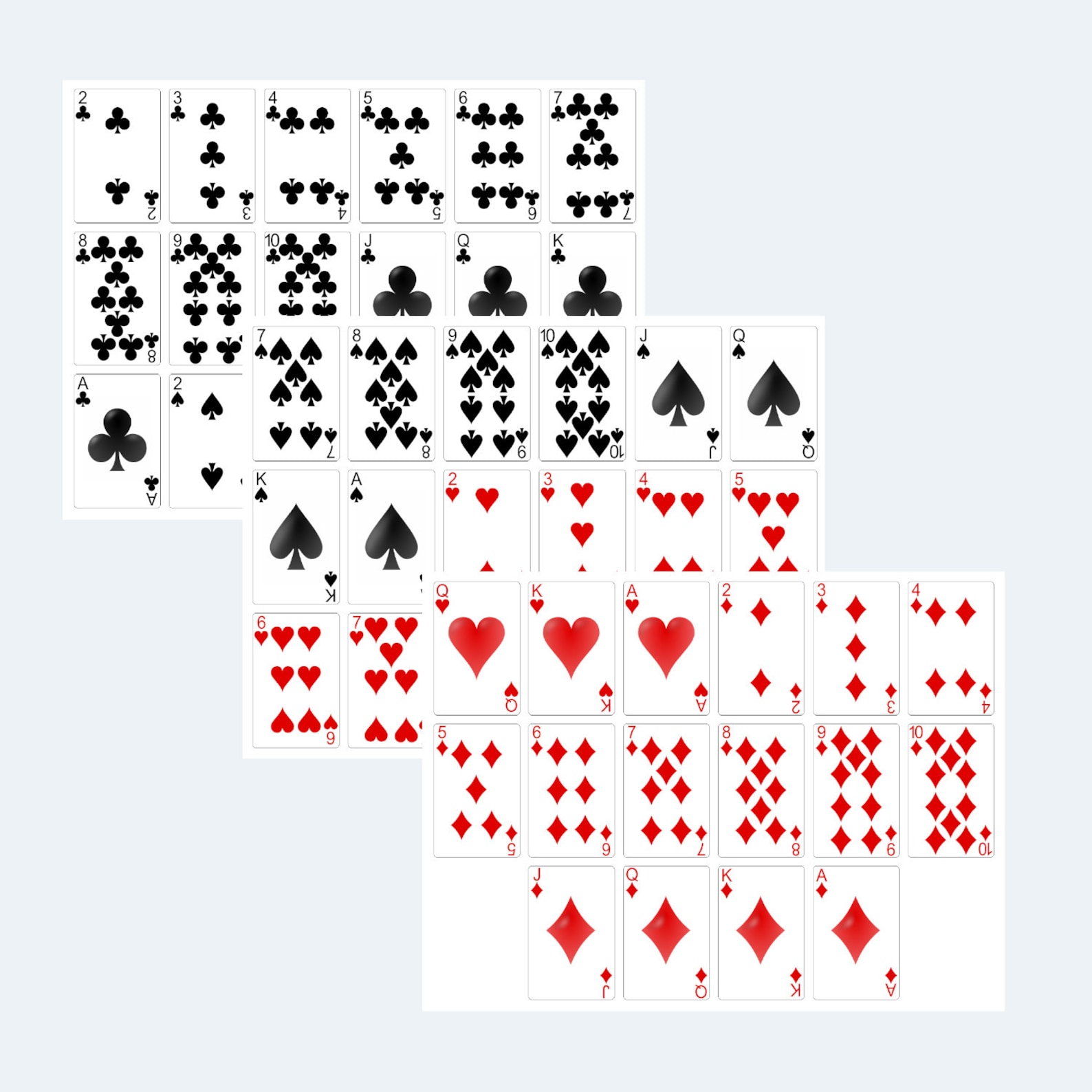 Poker Game Bingo Cards – 1000 Printable Poker Bingo Cards – Digital ...