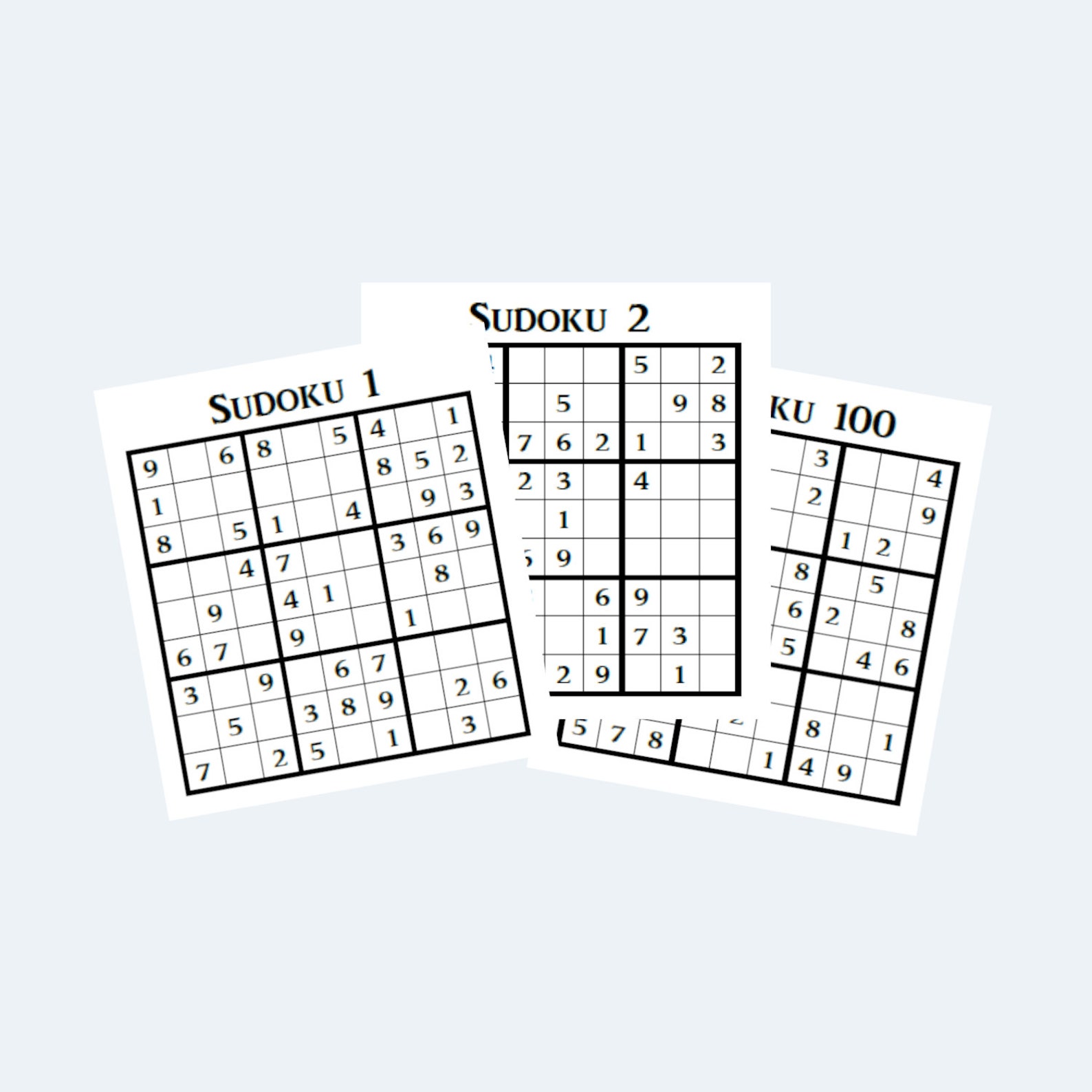 Sudoku Puzzles – 100 Easy-solve Sudoku Puzzles - Four Per-page Volume 2 ...