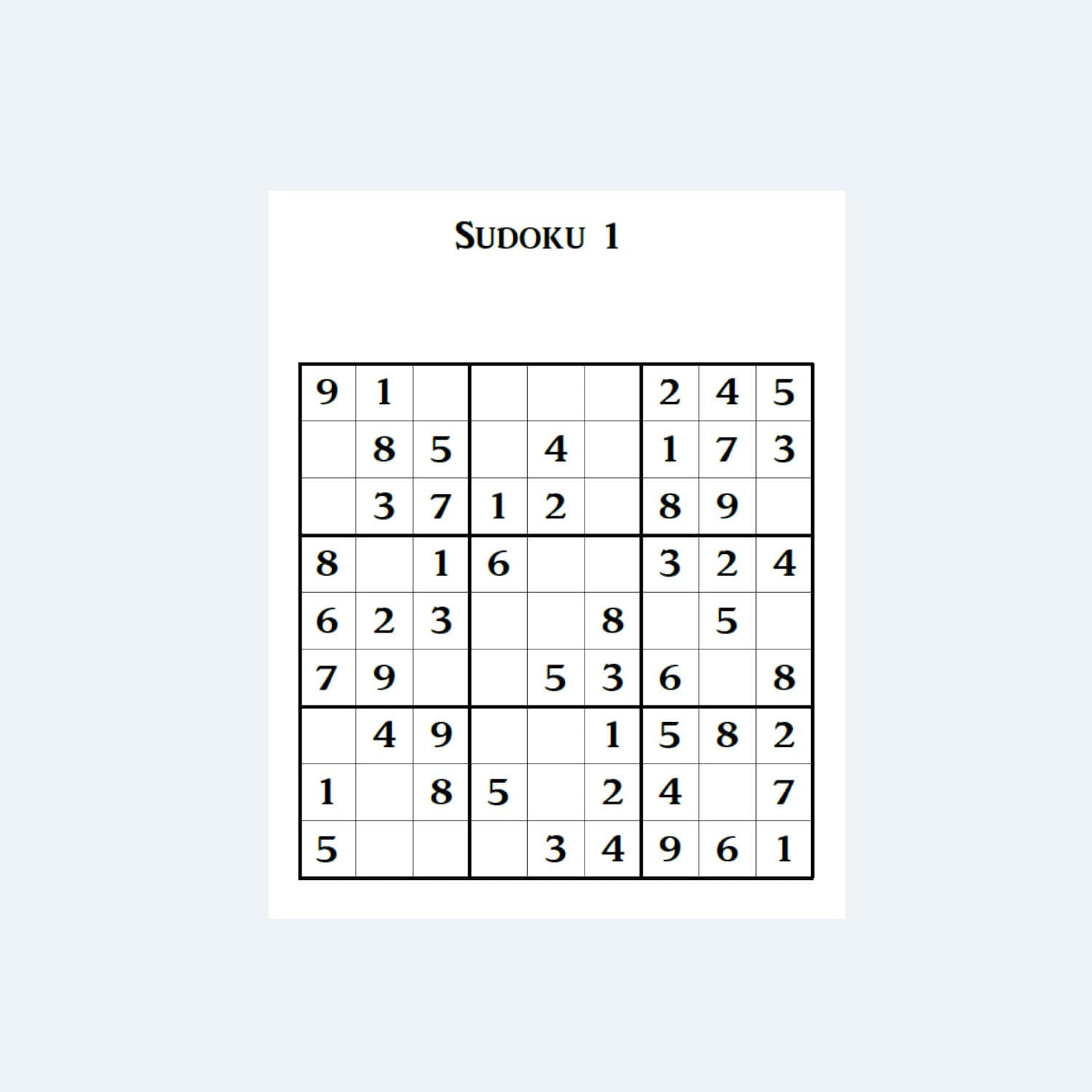 Sudoku Puzzles – 100 Easy-solve Sudoku Puzzles - Large Print One Per ...