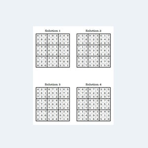 Sudoku Puzzles – 100 Easy-solve Sudoku Puzzles - Four Per-page Volume 1 ...