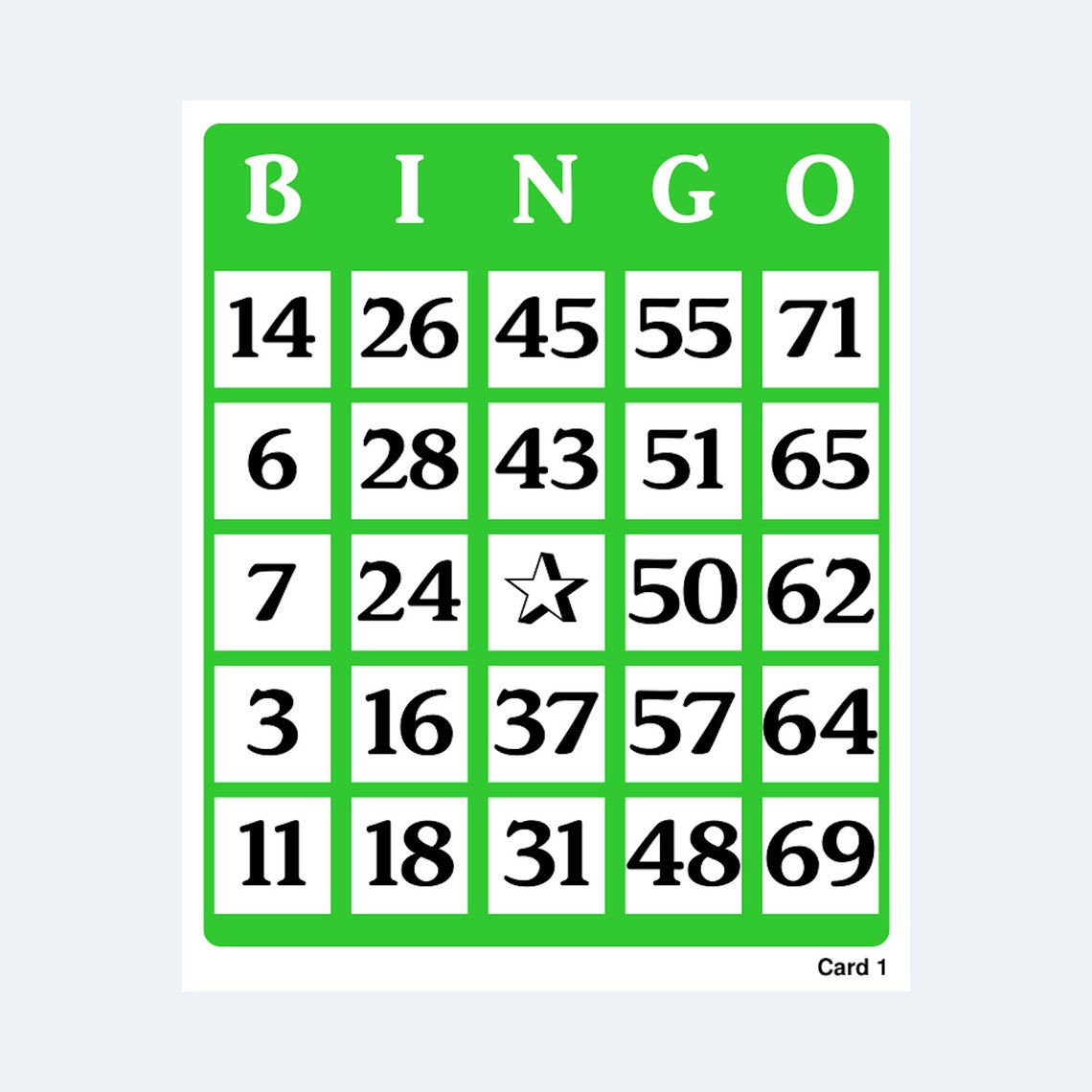 Colour Bingo Cards Printable Colour Bingo Cards 2 per Page 500 Pages ...