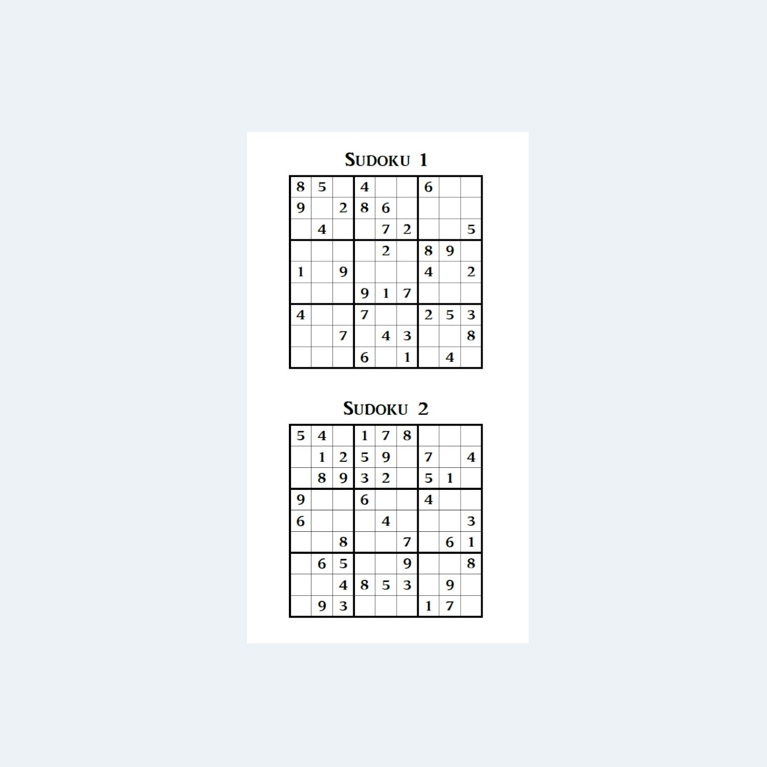 Sudoku Puzzles – 100 Easy-solve Sudoku Puzzles - Two Per-page Volume 1 ...