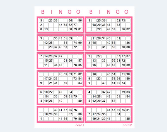 Tambola Ticket | 185 Pages | 12 Tickets per Page | 2100+ Unique Tickets ...