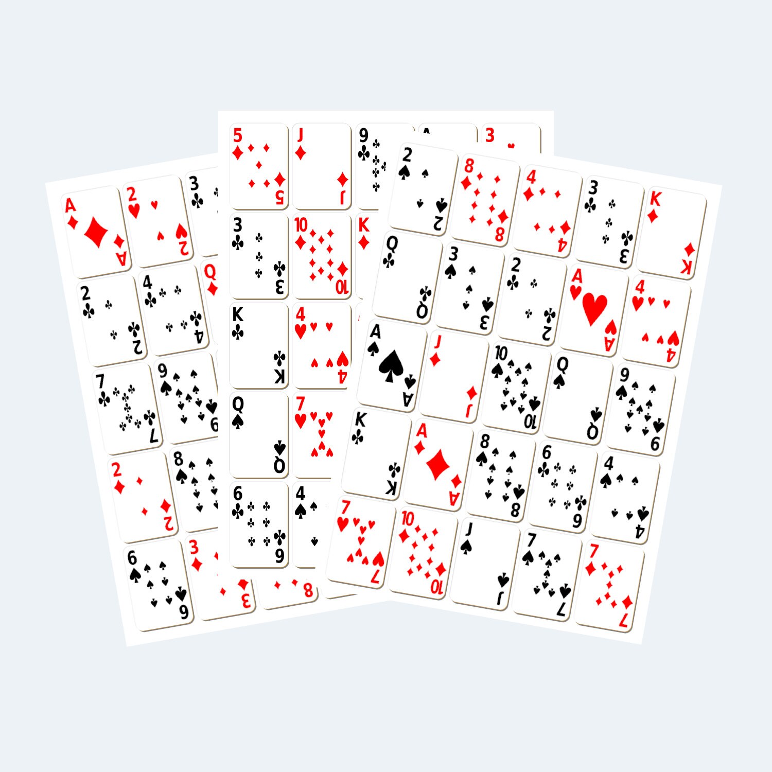 Poker Game Bingo Cards – 1000 Printable Poker Bingo Cards – Digital ...