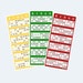 Printable UK Style 1-90 Colour Bingo Ticket Cards, 2 Cards per Page ...