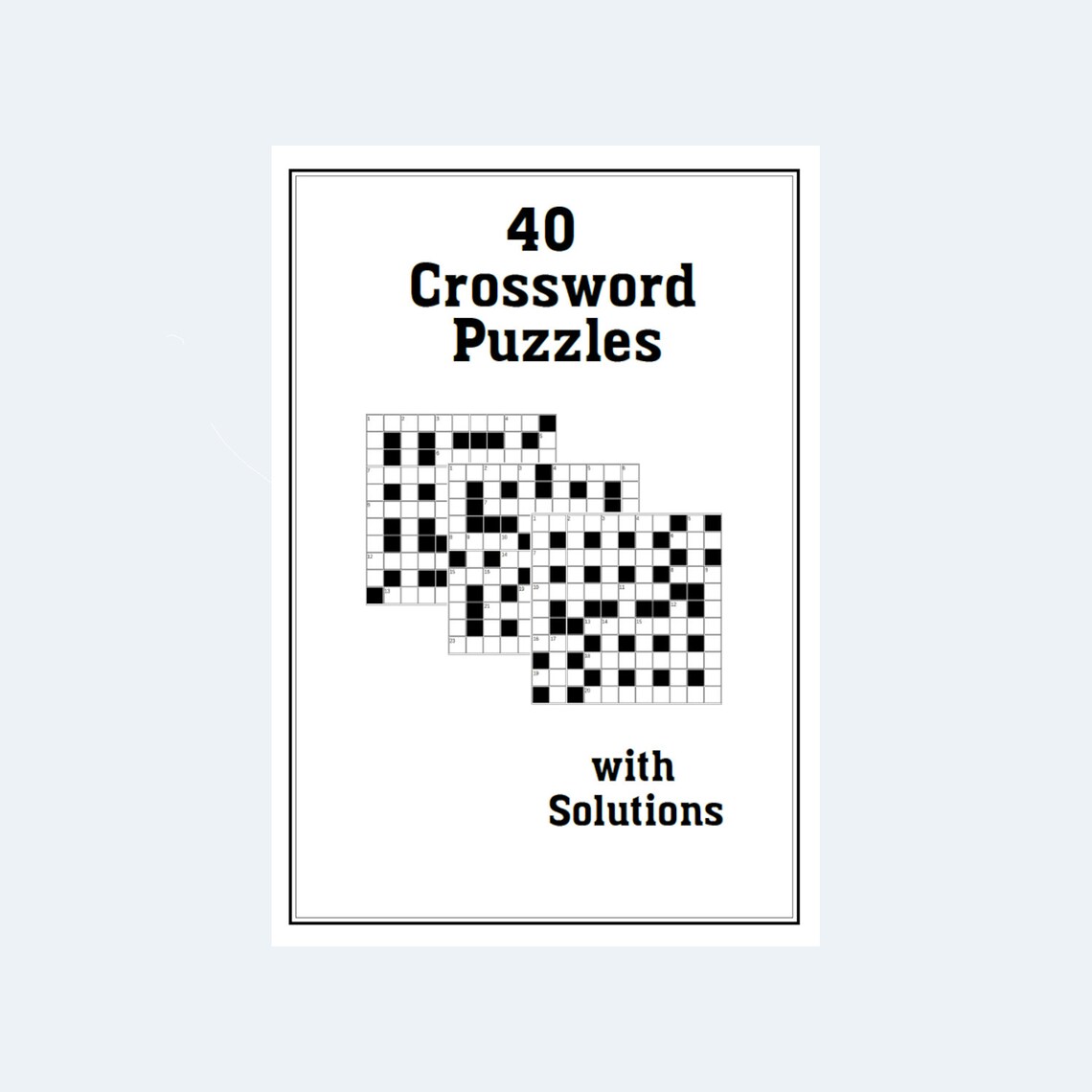 40 Printable Crossword Puzzles With Solutions – Downloadable Printable ...