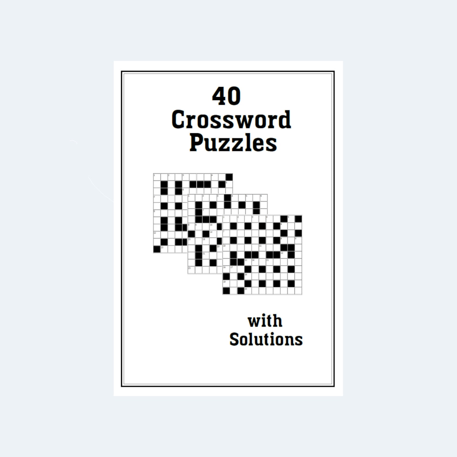 40 Printable Crossword Puzzles With Solutions – Downloadable Printable ...