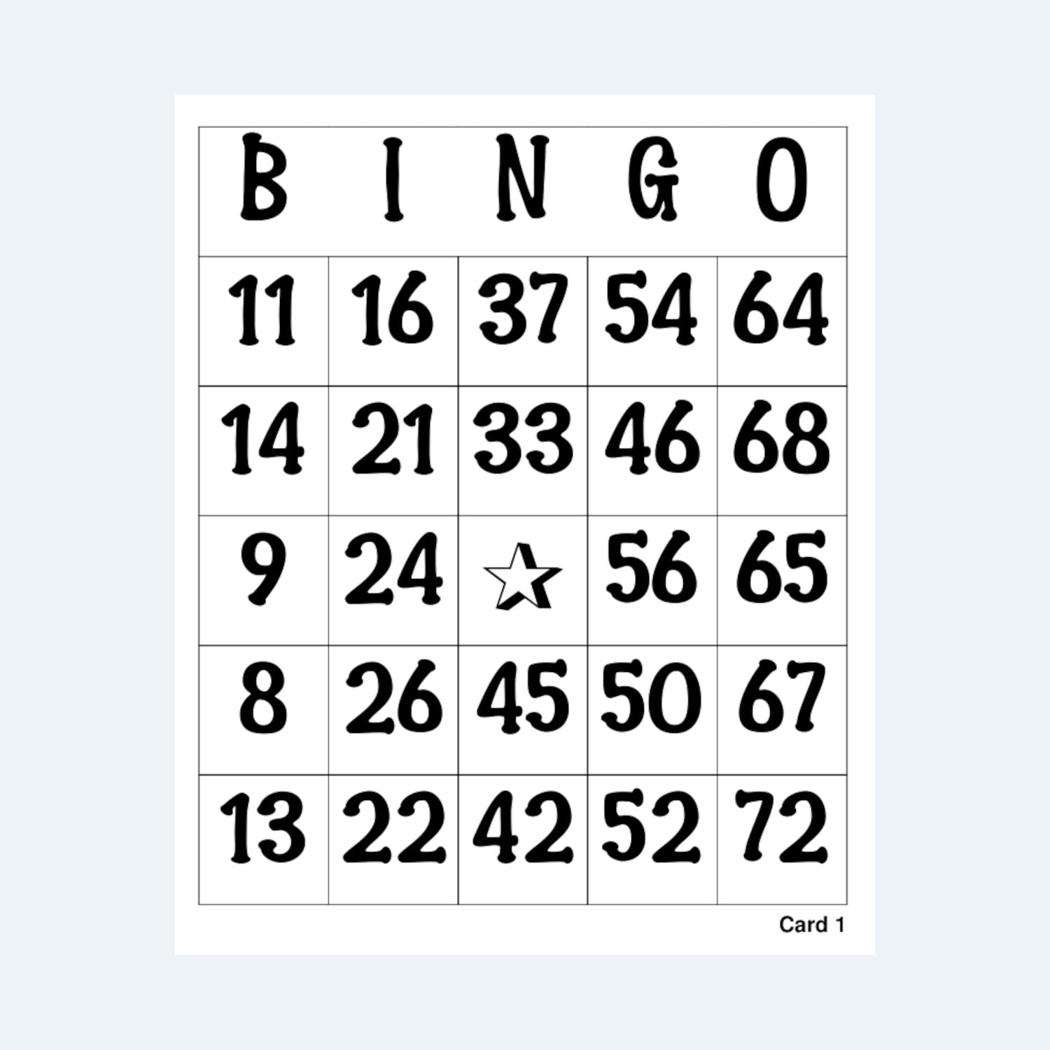 Bingo Cards Printable Bingo Cards 2 per Page 500 Pages / 1000 Cards - Etsy
