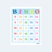 Printable UK Style 1-90 Colour Bingo Ticket Cards, 2 Cards per Page ...