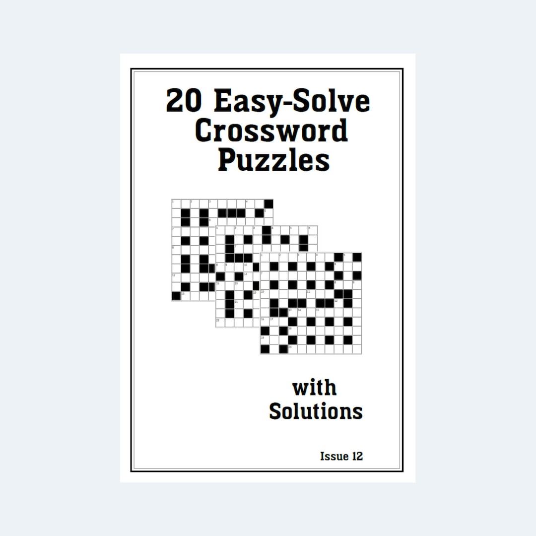 20 Printable Easy-solve Crossword Puzzles With Solutions – Issue 12 ...