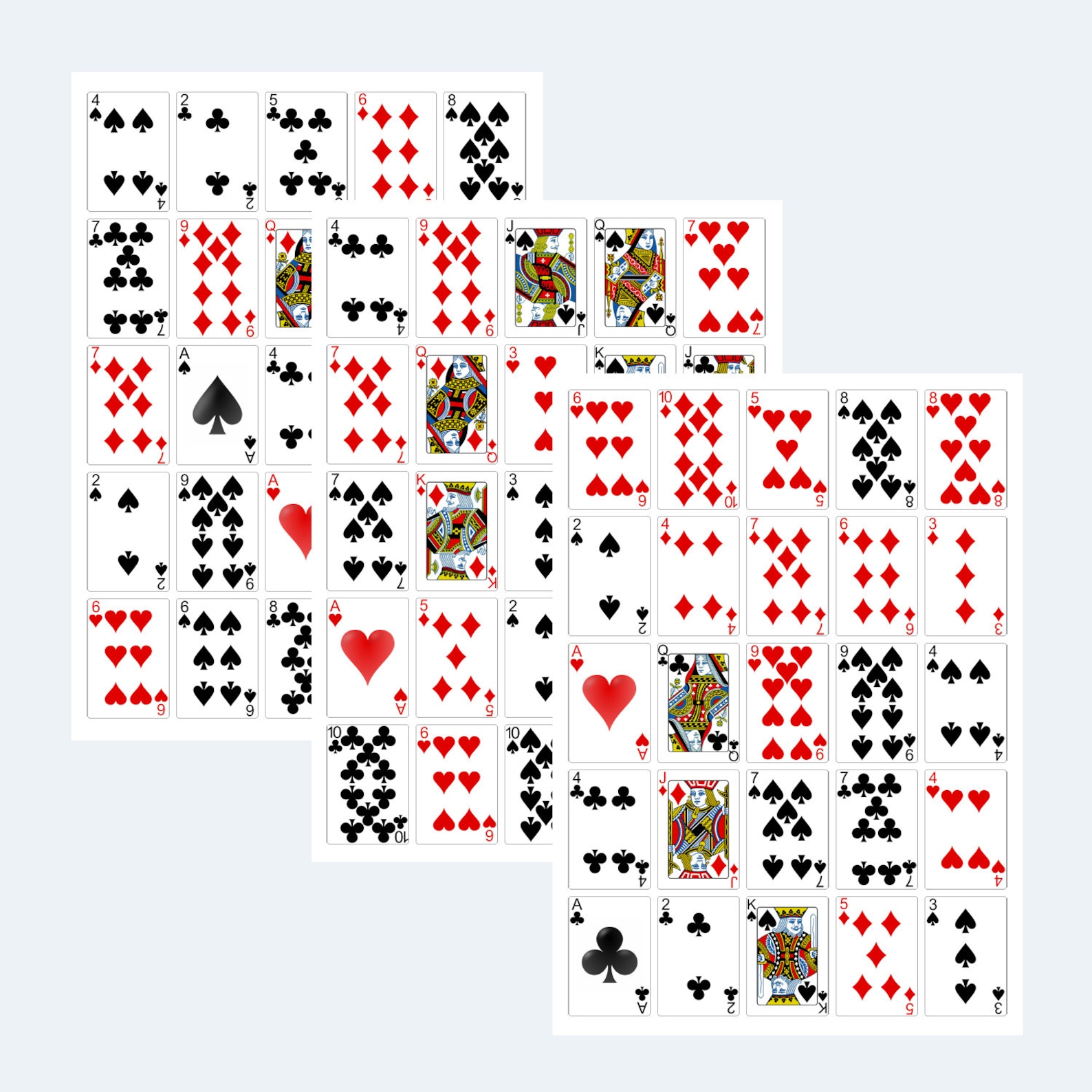 Poker Game Bingo Cards – 1000 Printable Poker Bingo Cards – Digital ...