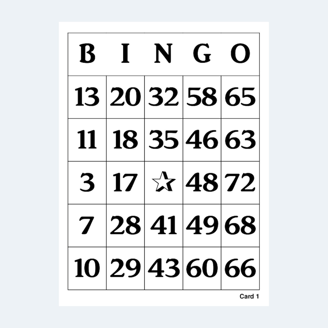 Bingo Cards 1 to 75 Bingo Cards Printable 4 per Page 1000 Cards - Etsy