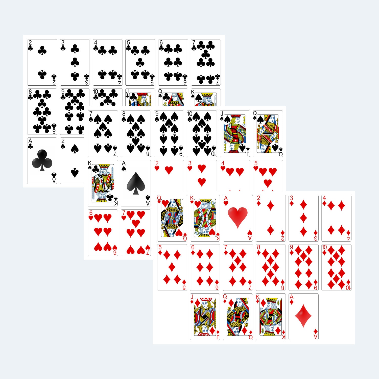 Poker Game Bingo Cards – 1000 Printable Poker Bingo Cards – Digital ...