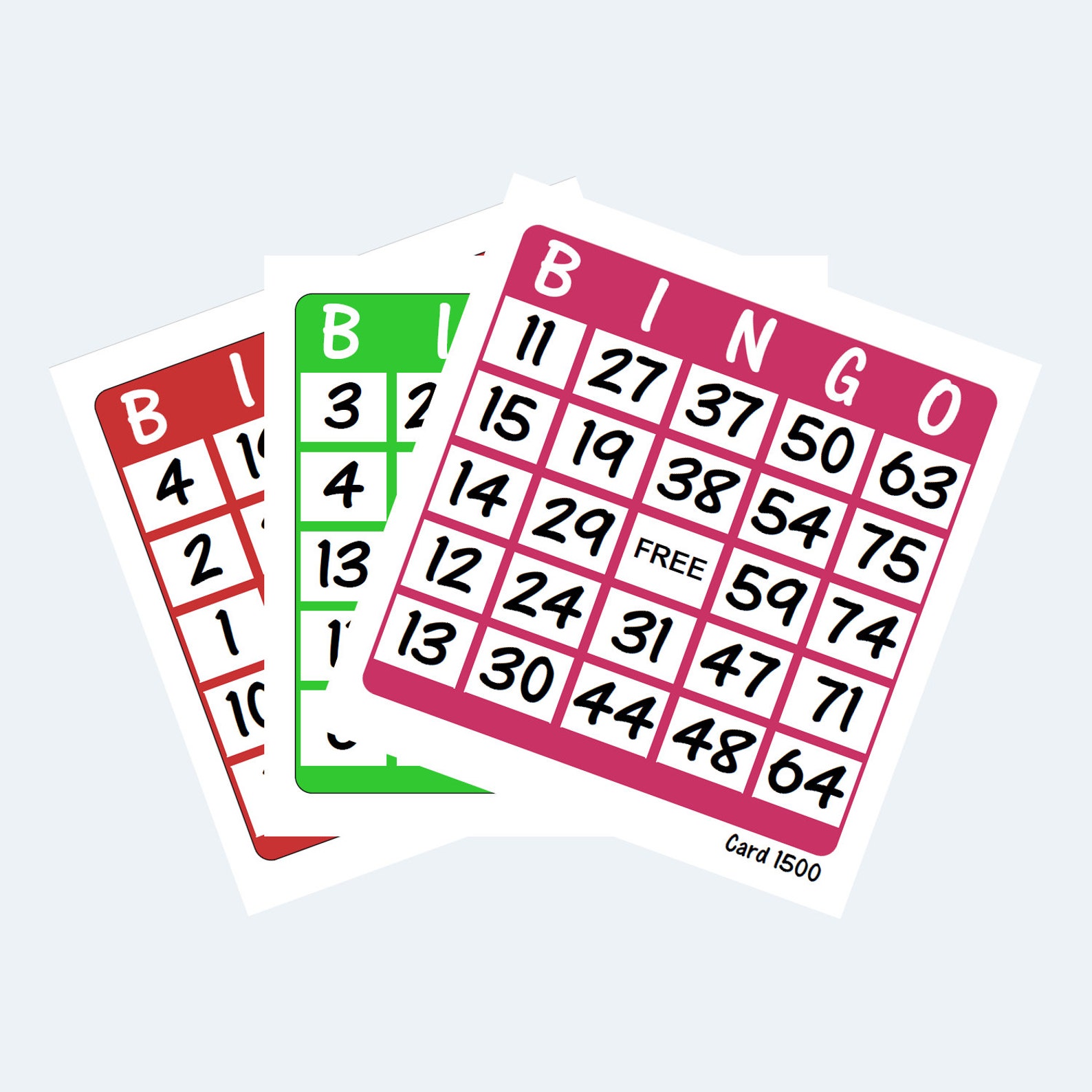 Printable Colour Bingo Cards – 6 per Page - Etsy
